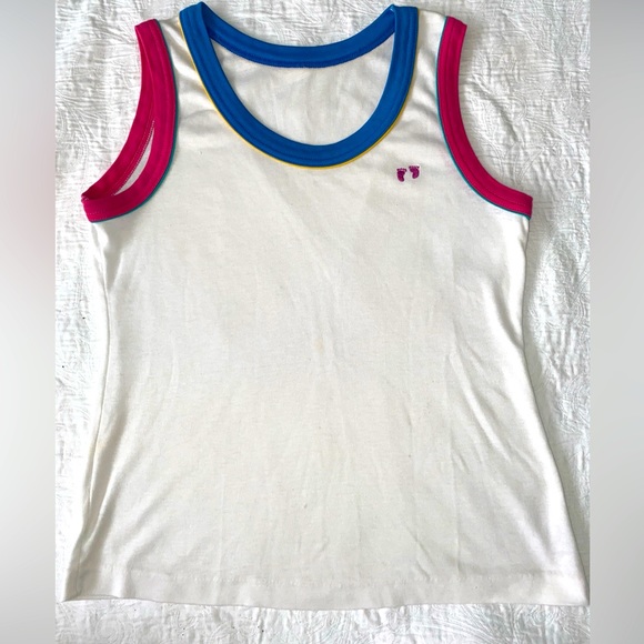 Hang Ten | Tops | Vintage Hang Ten White Surf Skate Tank Usa Medium ...
